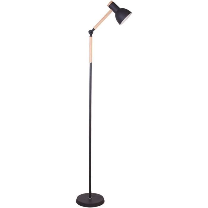 Lampadaire Teacher | Design Moderne, Métal Et Bois | Compatible E-27 ...