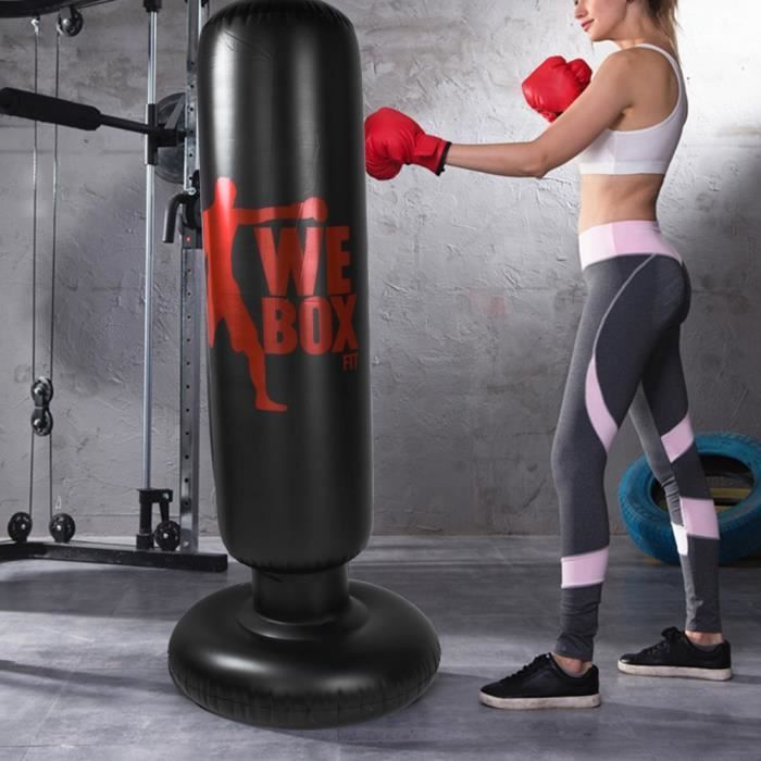 VGEBY Sac de boxe gonflable Poinçon Gonflable, Sac Gonflable de 1,6 M ...