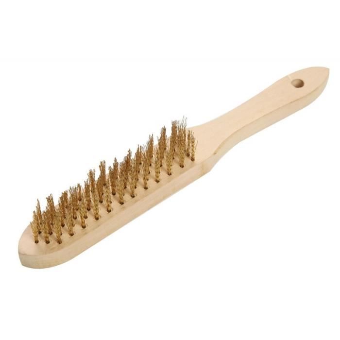 Brosse métallique fils laiton 5 lignes - Cdiscount Bricolage