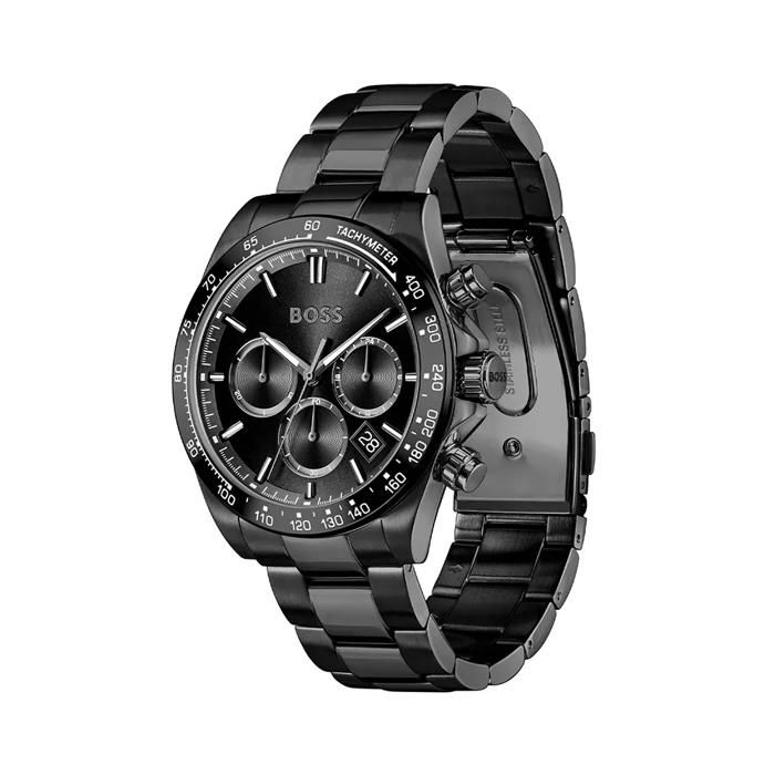 Montre Homme Hugo Boss Hero 2.0 1514271 Chronographe Noir Acier ...