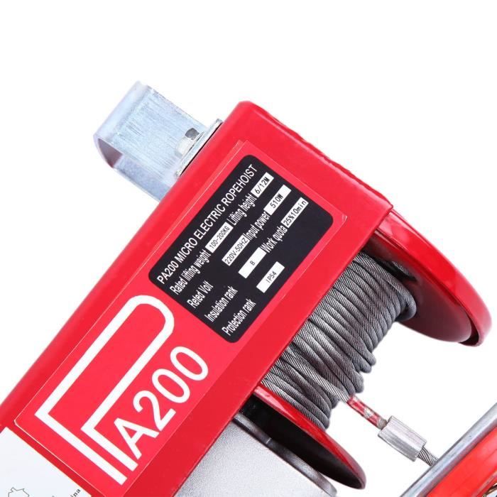 Samger 100-200kg Capacité Treuil électrique Palan électrique Treuil à ...