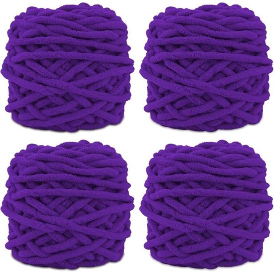 Fil laine tricoter 4 x 100 g fil tricoter pour crochet fil doux et pais ...
