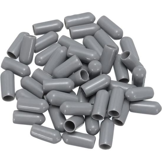 Lot De 50 Embouts En Caoutchouc Vinyle Pvc, 6 Mm, Pour Tubes Ronds ...
