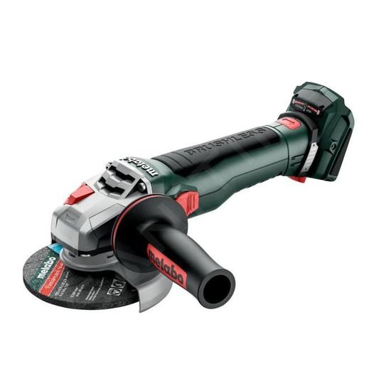 Meuleuse d'angle - METABO - WB 18 LT BL 11-125 Quick - 18V - 1100W - Découpe métal 125mm ...