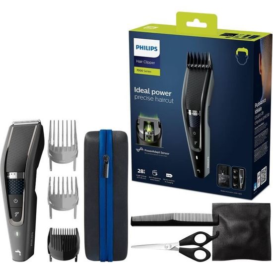 Philips HC7650/15 Tondeuse Cheveux lavable Series 7000, Technologie ...