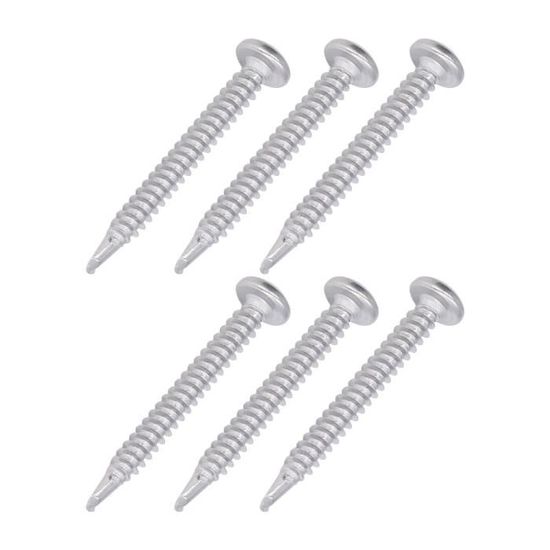 YOSOO fixation à vis Lot de 100 Vis Autoperceuses en Acier Inoxydable à Tête Ronde, Fixation M4 ...