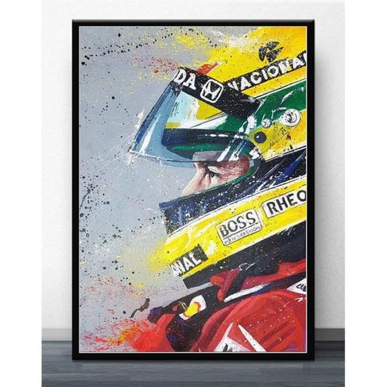 Affiche et imprimés avec Ayrton Senna formule F1,Champion du monde ...