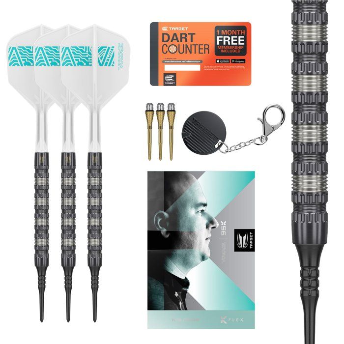 Target Rob Cross 95K 95% Soft Tip - Fléchettes pointe Plastique ...