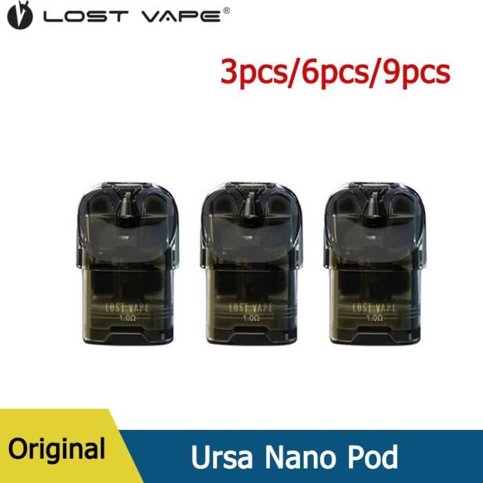 1.0 ohm 9pcs - Cartouches Ursa Nano originales de 2.5ml, remplissage ...