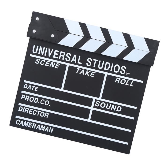 Akozon Scene Clapper Board Réalisateur en bois Scène Clap TV Film ...