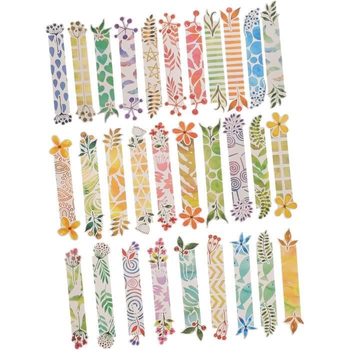 60 Feuilles Marque-Page En Forme Marque-Pages En Papier Décor Chinois ...