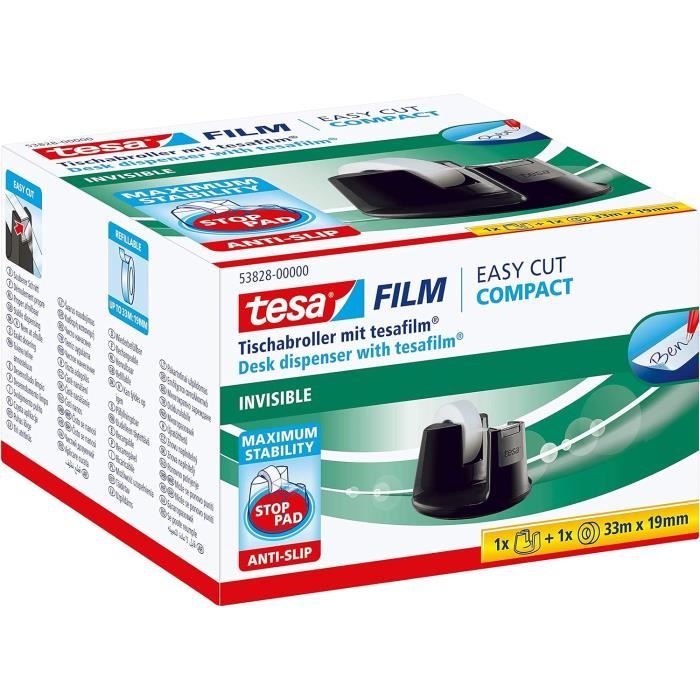 Easy Cut Dérouleur de Bureau Compact - Dévidoir Ruban Adhésif avec ...