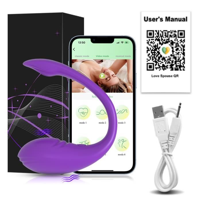 Vibromasseur Sans Fil Bluetooth Pour Femme Gode Masseur De Point G