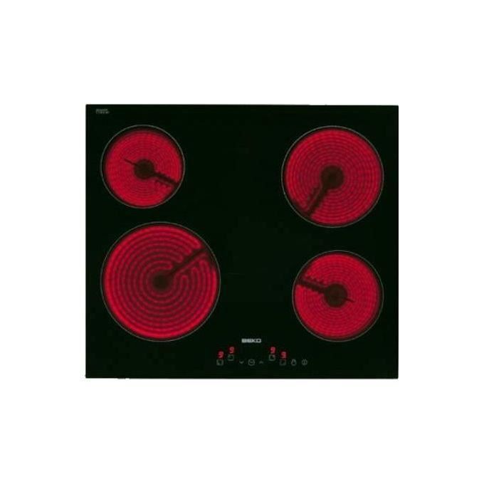 Beko HIC64401 piano cottura Nero Da incasso Ceramica 4 Fornello(i ...