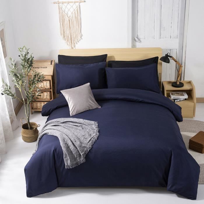 Couvre lit, simple, couleur unie, de pièces épaissi lavé, 150x200 givré ...