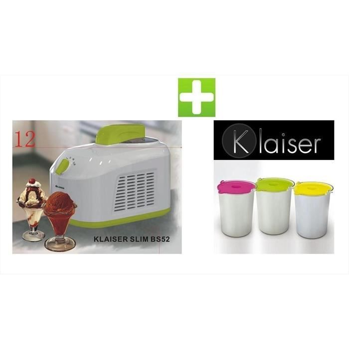 PACK KLAISER SLIM BS52 TURBINE A GLACES PROFESSIONNELLE AVEC LIVRE DE ...