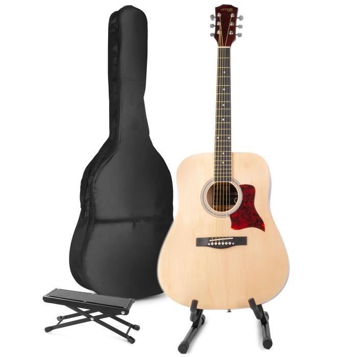 Guitare acoustique occidentale MAX SoloJam - Set pour débutants et ...