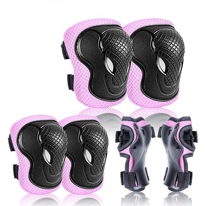 Ensemble de protection roller enfant INLINE - Réglable - Pêche - Taille ...