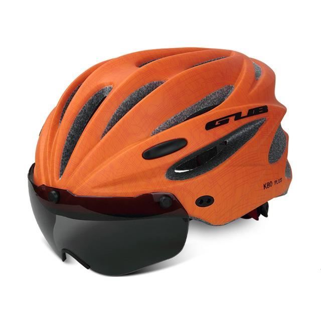 Casque de vélo GUB K80 avec visière magnétique - Orange - Cdiscount Sport