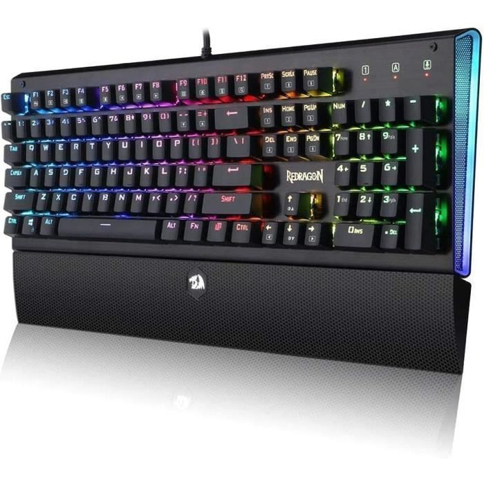 Clavier - REDRAGON - ARYAMAN K569RGB - USB - QWERTY Anglais américain ...