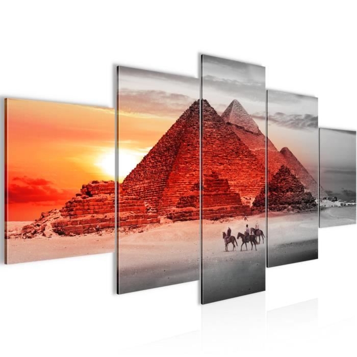Runa art Tableau Décoration Murale Pyramide Egypte 200x100 cm - 5 ...
