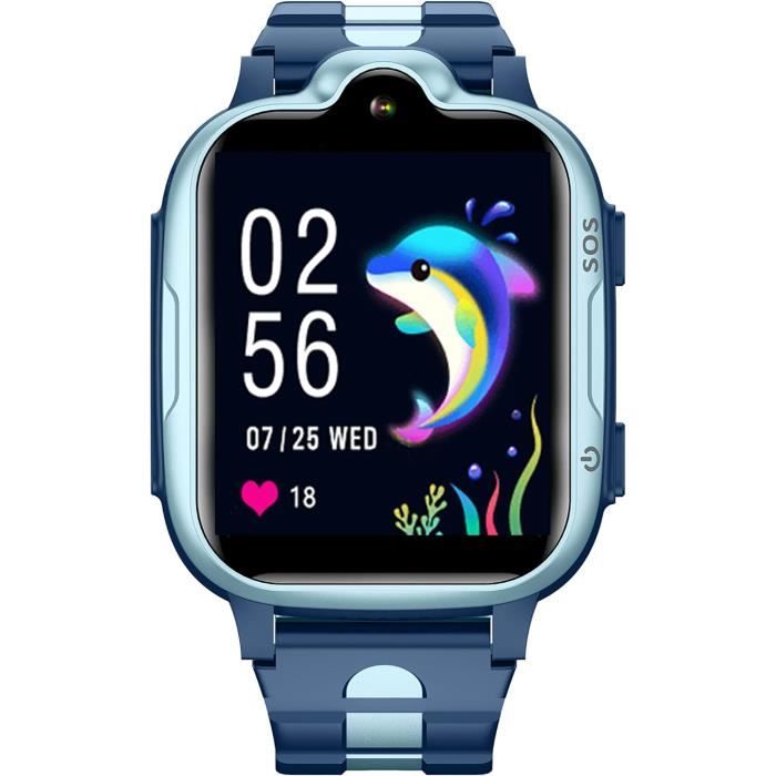 Montre Connectée Enfant - Positionnement Gps - Appels Vidéo - Écran Tactile - Compatible Avec ...