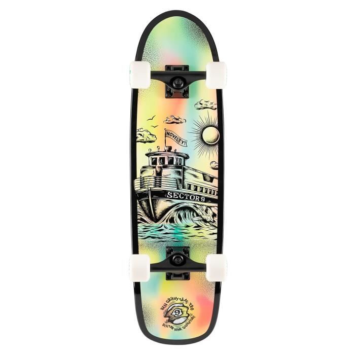 Planche de skate Sector 9 Ben Gravy Semi-Pro Barge - vert/jaune/noir ...