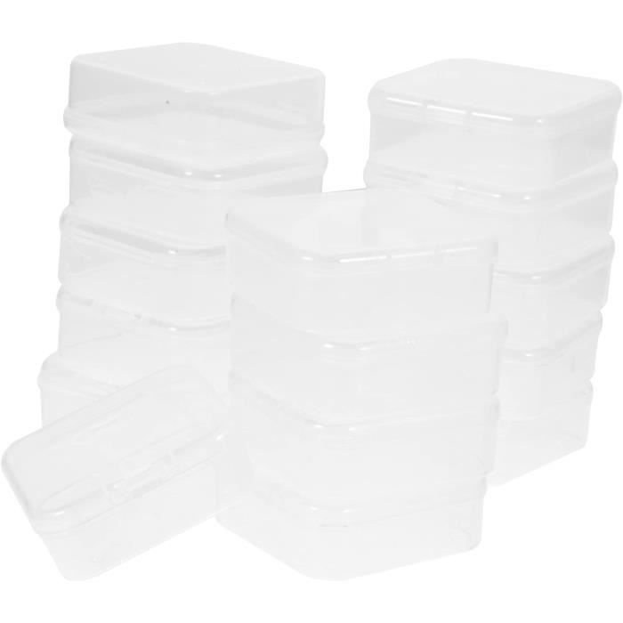 Boîte de rangement transparente 40 pièces, mini boîte de rangement ...