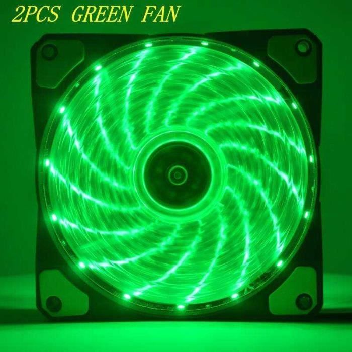 NS07682-Radiateur de refroidissement LED pour ordinateur. 120mm. 12CM ...