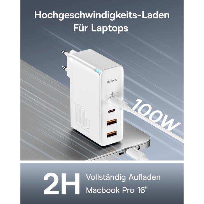 Usb C Chargeur Rapide 100W 4 Ports, Alimentation Usb C Avec Gan Tech ...