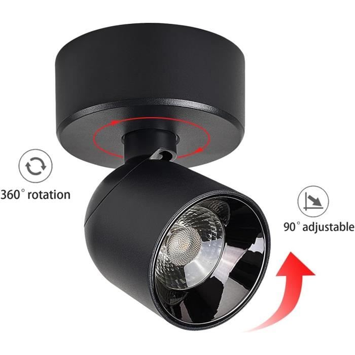 12W Led Spots De Plafond Orientables Spots Muraux Pivotants Applique ...
