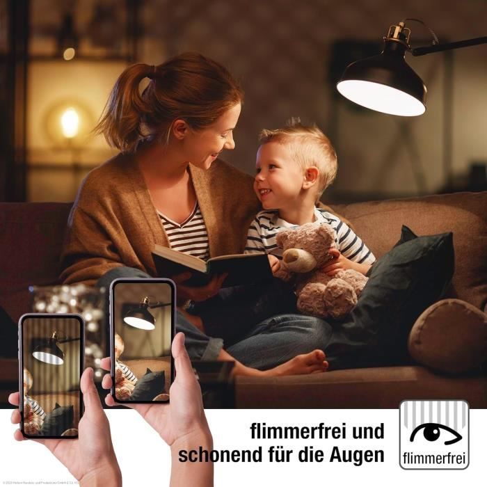 Lot De 5 Ampoules Led E14 Blanc Chaud - En Forme De Bougie - 25 W - Luminosité 250 Lm - 2700 K ...