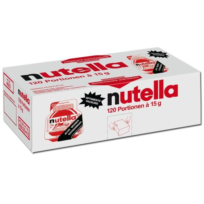 Ferrero Nutella sachet 15g 120 pièces - Cdiscount Au quotidien