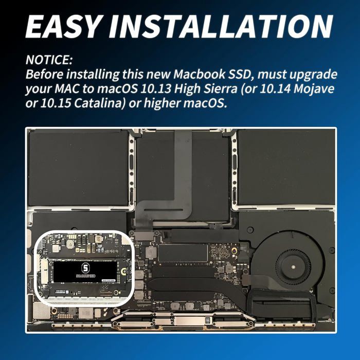 Sharkspeed Mac Ssd 512Go Nvme M.2 Pcie Gen3.0X4 Disque Dur Interne ...