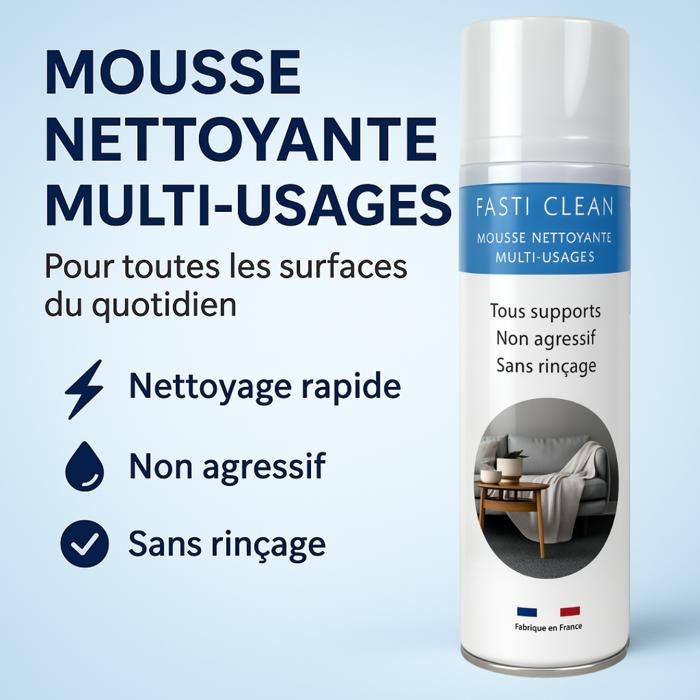 Mousse nettoyante multi-surface - élimine saletés et tâches -idéale ...