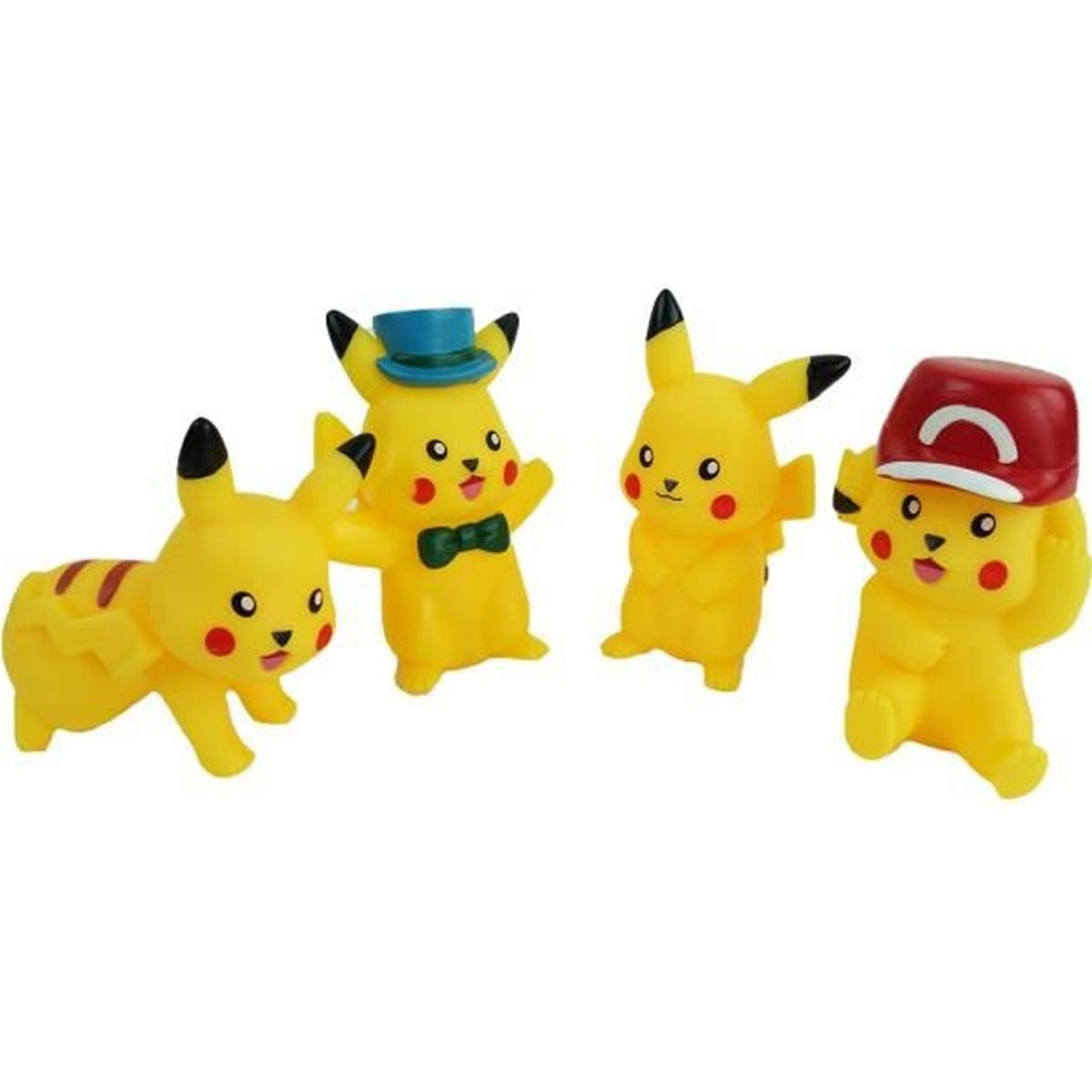 Pokemon Go PLUS Set 4 figurine Pikachu en caoutchouc - Cdiscount Jeux ...