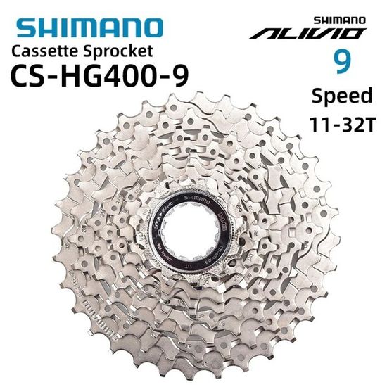 Shimano ALIVIO CS-HG400-9 Vitesse VTT Cassette Pignon Vélo Roue Libre ...