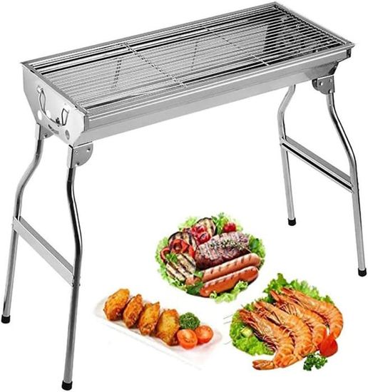 28" Barbecue À Charbon, Bbq Grill Démontable Pliable Portable En Acier ...