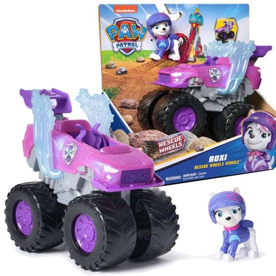 Paw Patrol Rescue Wheels Véhicule tout-terrain avec figurine Roxi 6cm ...