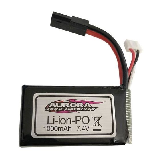 YUNIQUE FRANCE Batterie Lipo Rechargeable 7.4V 1000mAh pour 1/16 XLH ...