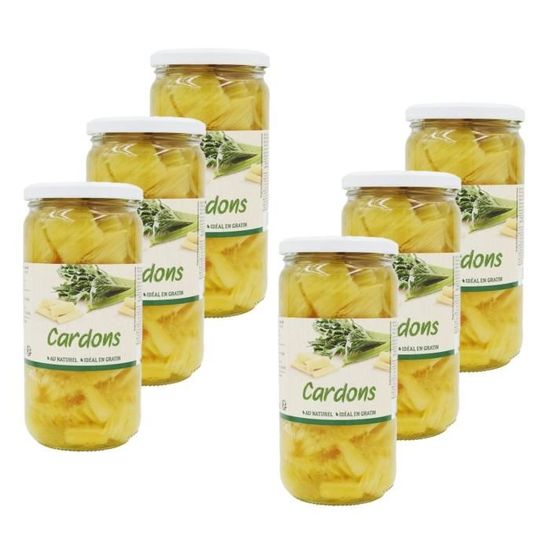 Agidra - Lot 6x Cardons au naturel - Pot 660g - Cdiscount Au quotidien