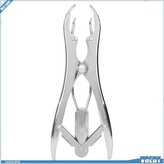 VGEBY Pince castration pour porcs avec 100 anneaux castrateurs - Outil vétérinaire pour élevage ...