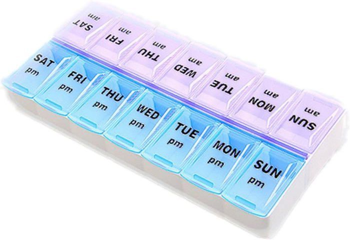 Rameng Pilulier 7 Jours 14 Compartiments Plastique Boîte à Pilules ...