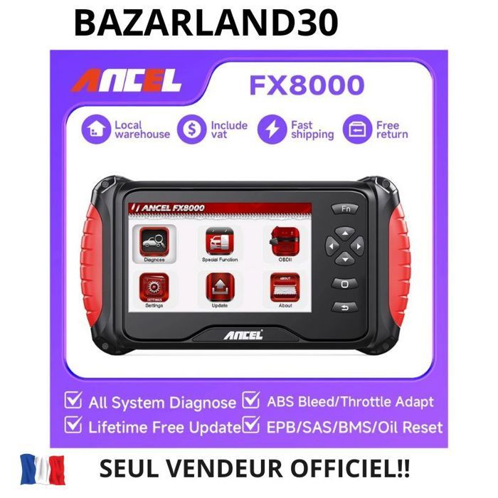 Outils de diagnostic de voiture - ANCEL - FX8000 - OBD2 - 6 fonctions spéciales - Mise à jour ...