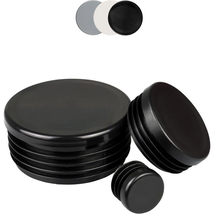 10 Plastic Caps for Round Tube,10 mm-120 mm,Chair Pads,Furniture Pads ...