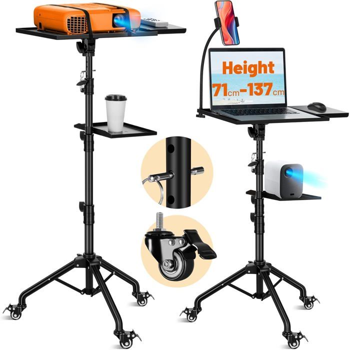 Support de projecteur sur pied - ZOKKO - Mobile avec roulettes ...