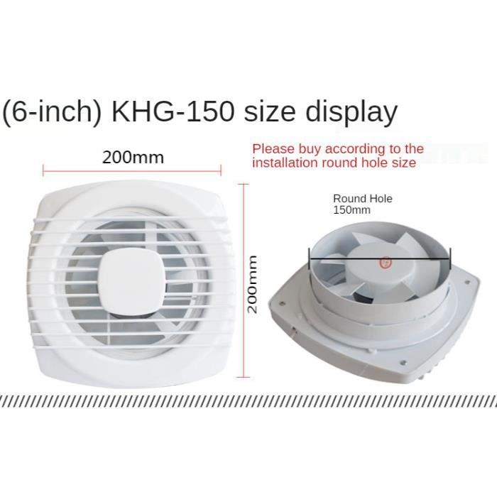 6 Pouces Hokitchen Ventilation Murale Pour Fenêtre En Ligne évent