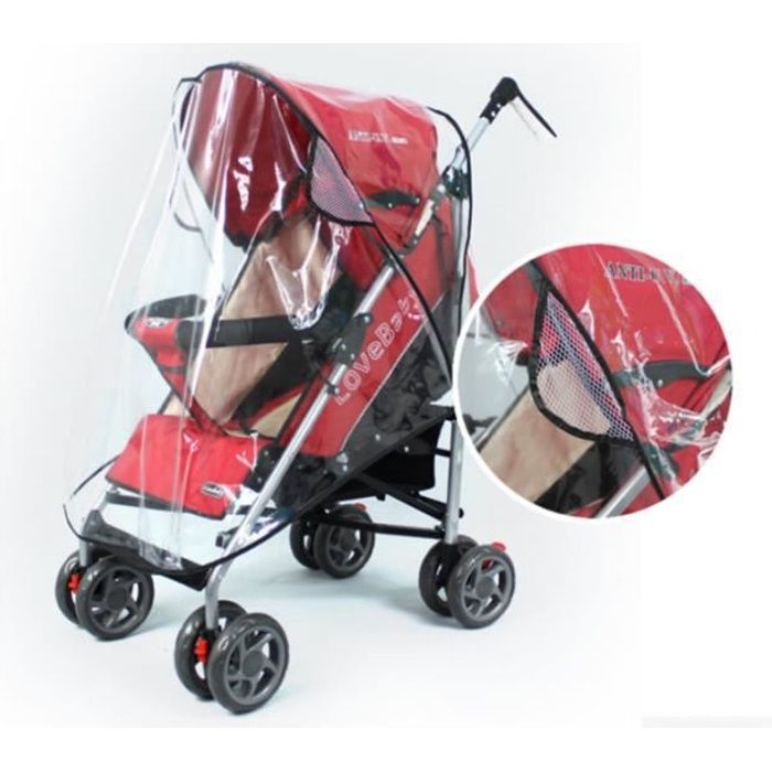 Couverture pour bébé Carriage poussette universel en plastique ...