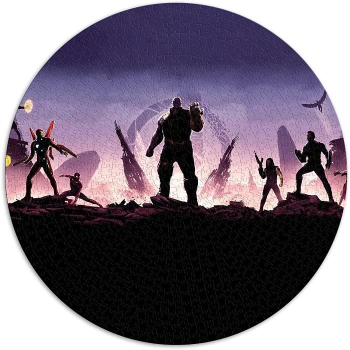 Puzzle 1000 Pièces Spider Fly Man Puzzle Rond Adultes Enfants Puzzle ...