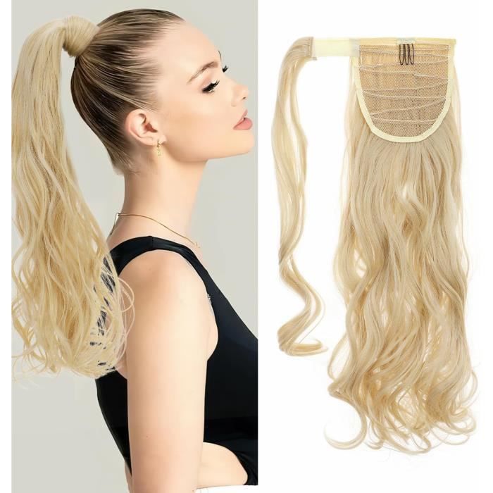 43Cm Extension A Clip Cheveux Naturel Postiche Wrap Around Queue De ...